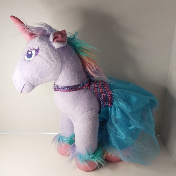 Build-A-Bear | Toys | Build A Bear Unicorn Purple Rainbow Color Plush ...